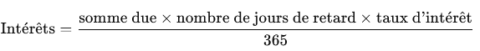 Comment calculer les intérêts légaux simples et majorés